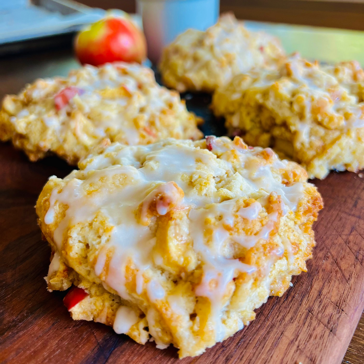 Glazed Apple Fritter Sconut – Madre Made Bake Co.